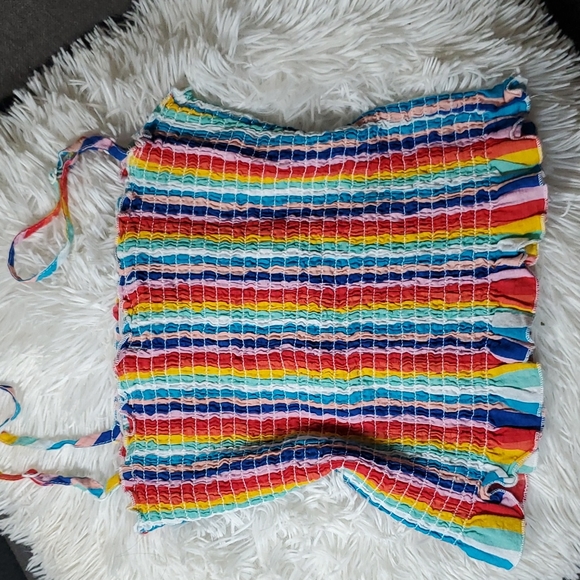 Tops | Colorful Summer Spaghetti Strap Tube Top | Poshmark